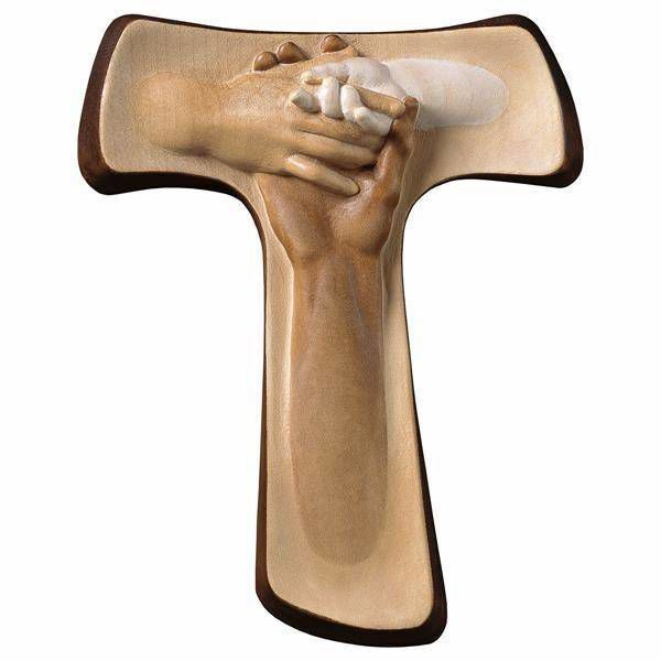 Tau Cross of Friendship wood pendant gift box | Vaticanum.com