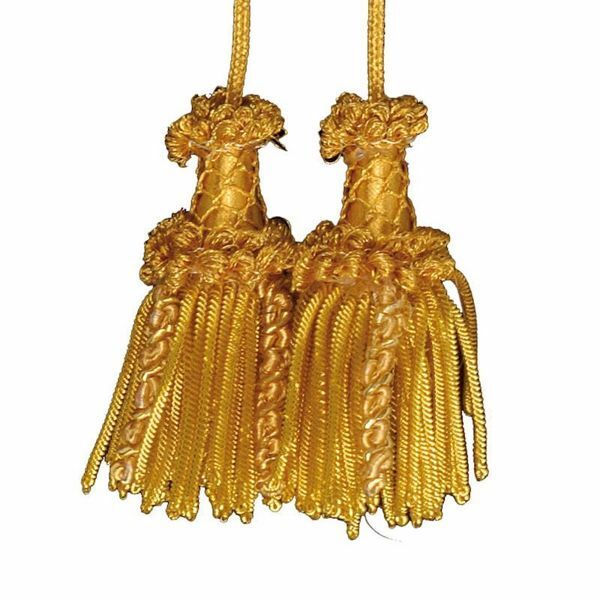 Gold bullion Cord 2 tassels for liturgical stole | Vaticanum.com