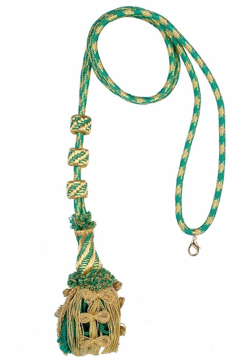 De luxe gold & colors pectoral cross Cord | Vaticanum.com