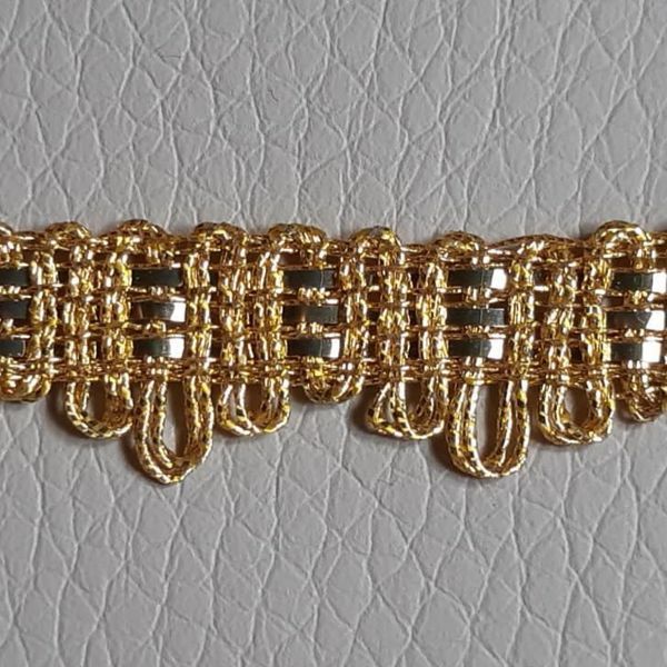 3-webbings gold Agremano metallic thread & viscose | Vaticanum.com