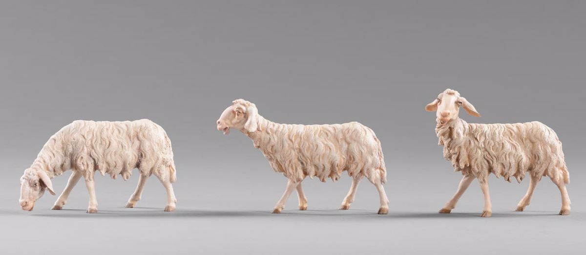 Sheep (left) Immanuel Nativity 14 cm (5,5 inch) middle eastern wood ...