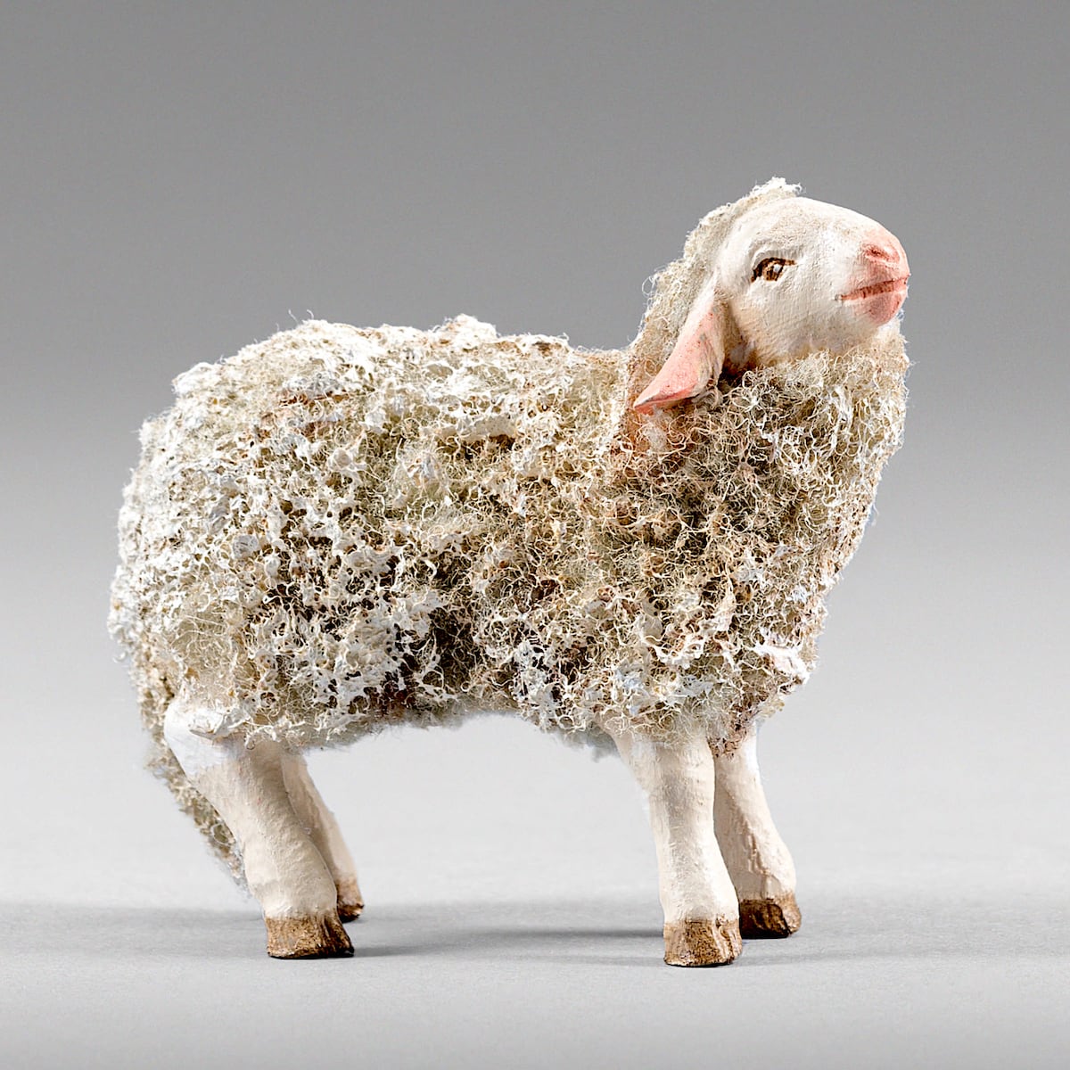 Lamb standing Immanuel Nativity 20 cm (7,9 inch) middle eastern wood ...