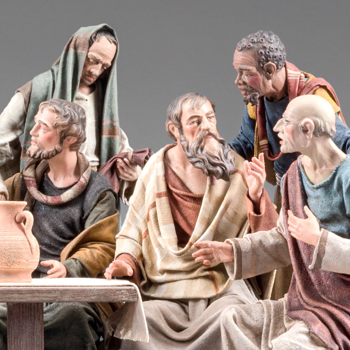 Last Supper Immanuel Nativity 30 cm (11,8 inch) middle eastern wood ...
