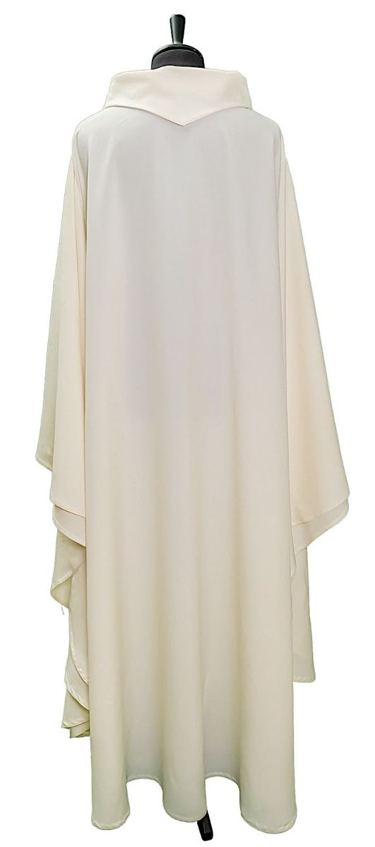 Wide Chasuble Alb | Roll collar | White, Ivory | Vatican fabric ...