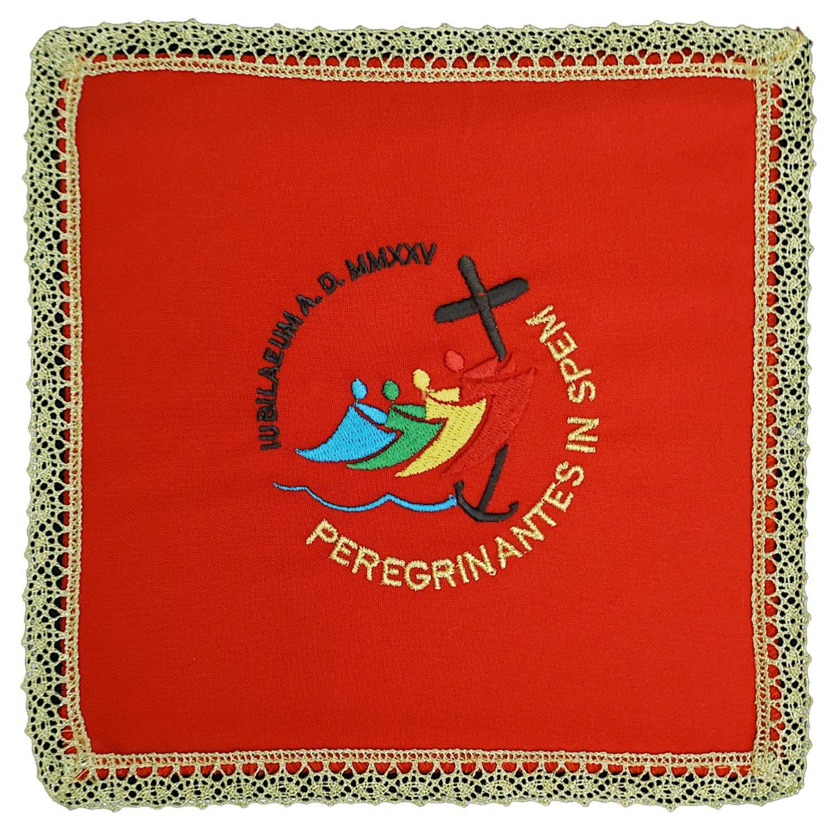 Jubilee 2025 Liturgical Pall embroidered logo | Vaticanum.com