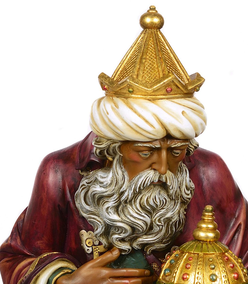 Re Magio Mulatto statua Presepe Euromarchi 95 cm in resina da esterno ...