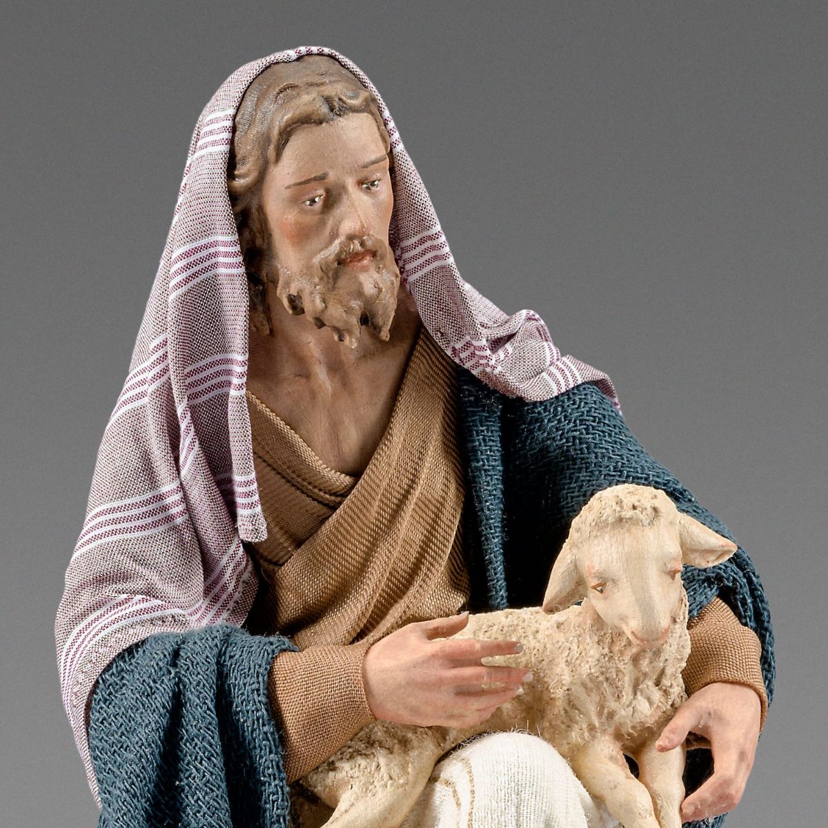 Shepherd Kneeling with lamb Hannah Orient Nativity 21,7 inch ...