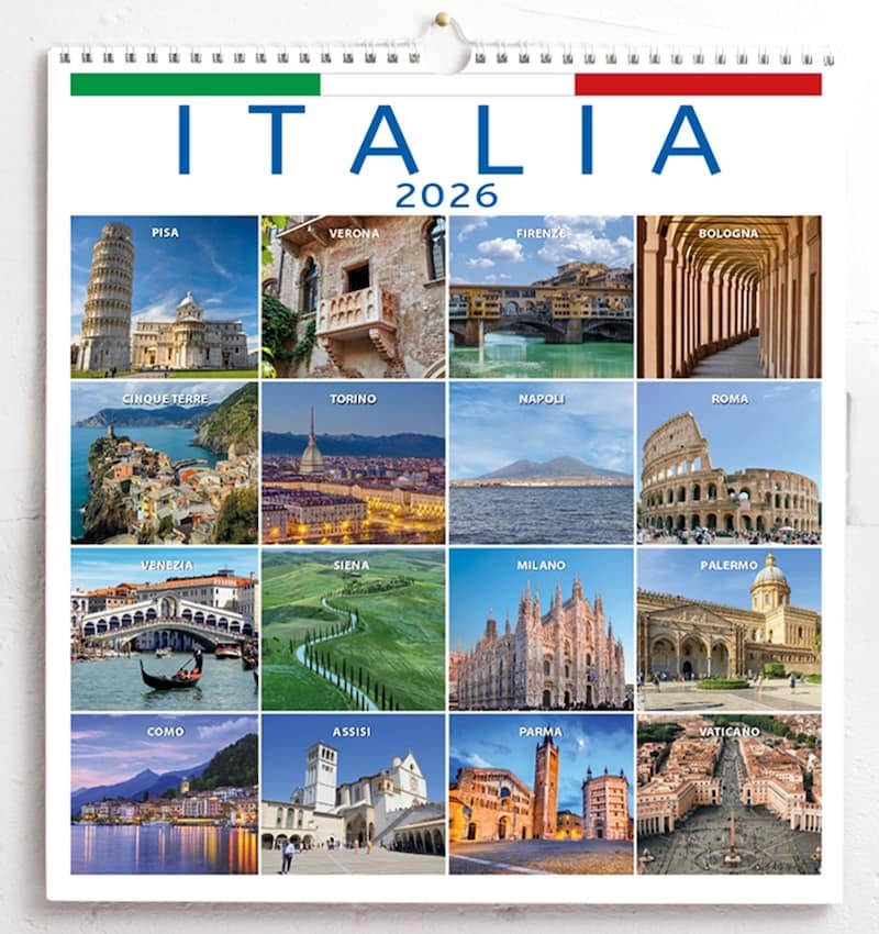 Italien Italia Wand-kalender 2026 cm 31x33 | Vaticanum.com