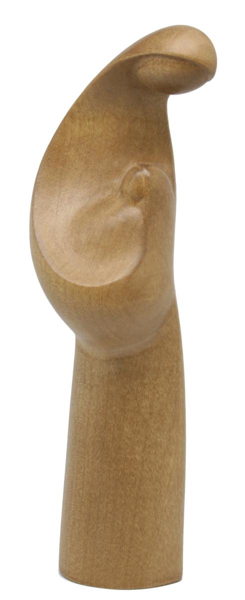 Virgin Mary with Child 100 cm (39,4 in) medium-brown stained Statue ...